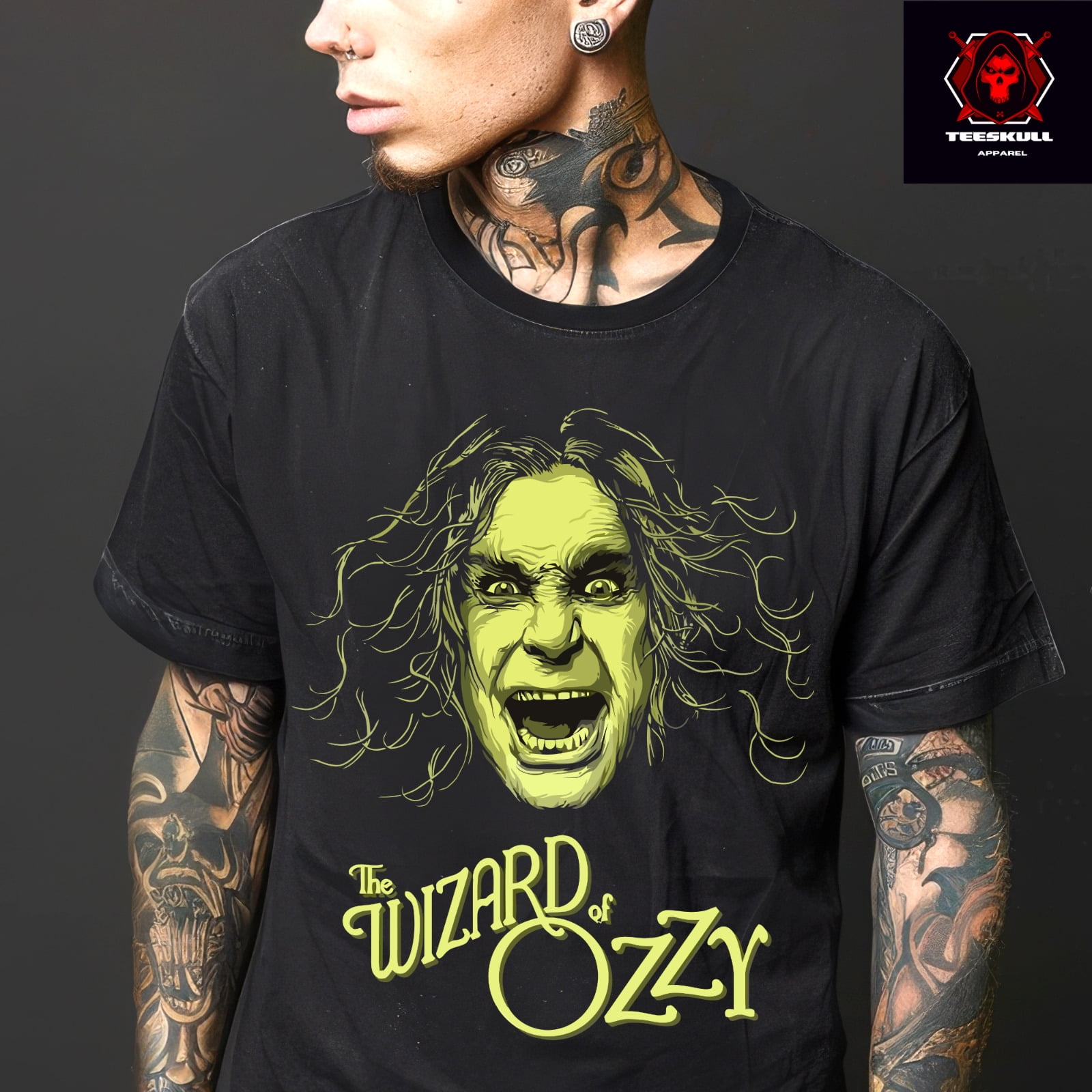 Ozzy Osbourne "The Wizard Of Ozzy" Rock Tee Heavy Cotton Unisex T-SHIRT S-3XL 🤘 - Walmart.com