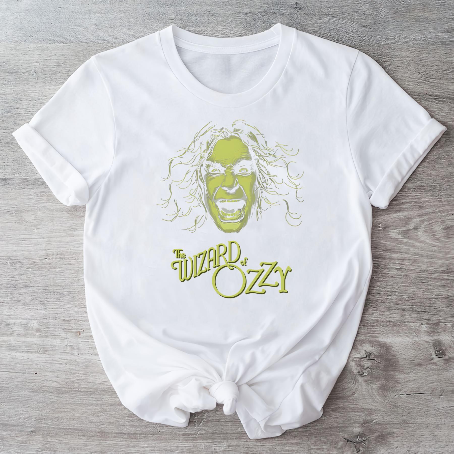 Ozzy Osbourne The Wizard of Ozzy Metal, Rock Band T-Shirt Black S-3XL ...
