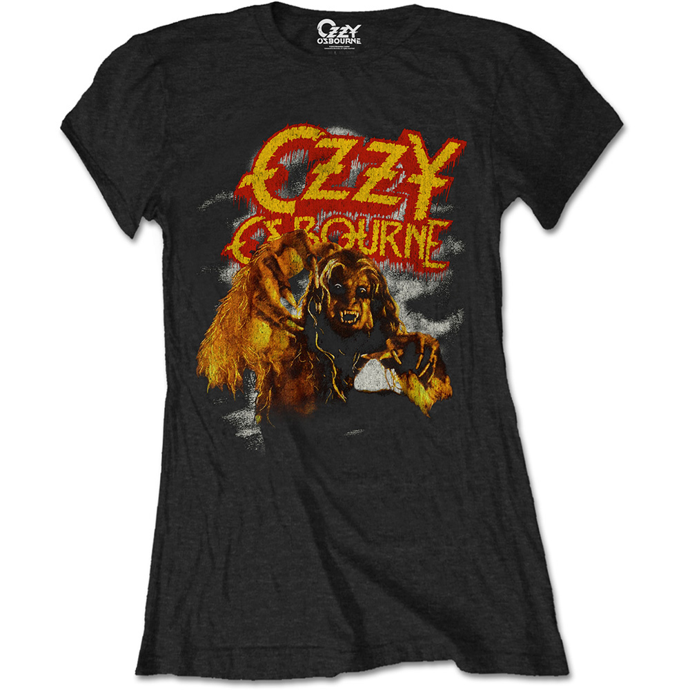 Ozzy Osbourne Vintage Werewolf Junior Top Small Black - Walmart.com