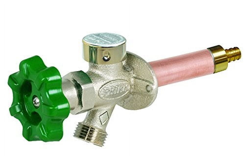 P-164X12 12-Inch Quarter Turn Anti-Siphon Wall Hydrant with Soft Grip ...