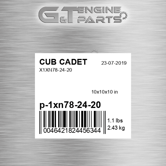P-1XN78-24-20 X1XN78-24-20 fits CUB CADET (New OEM) - Walmart.com