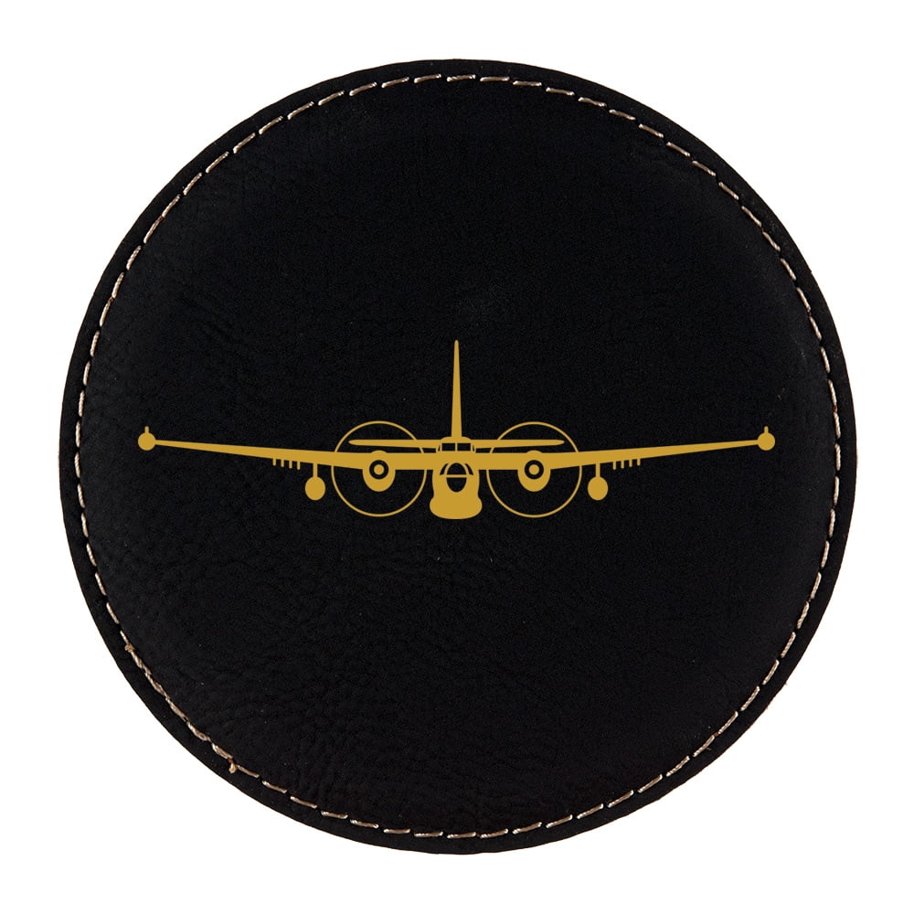 P-2 Neptune Coaster Laser Engraved Leatherette - Round Coasters - Many ...