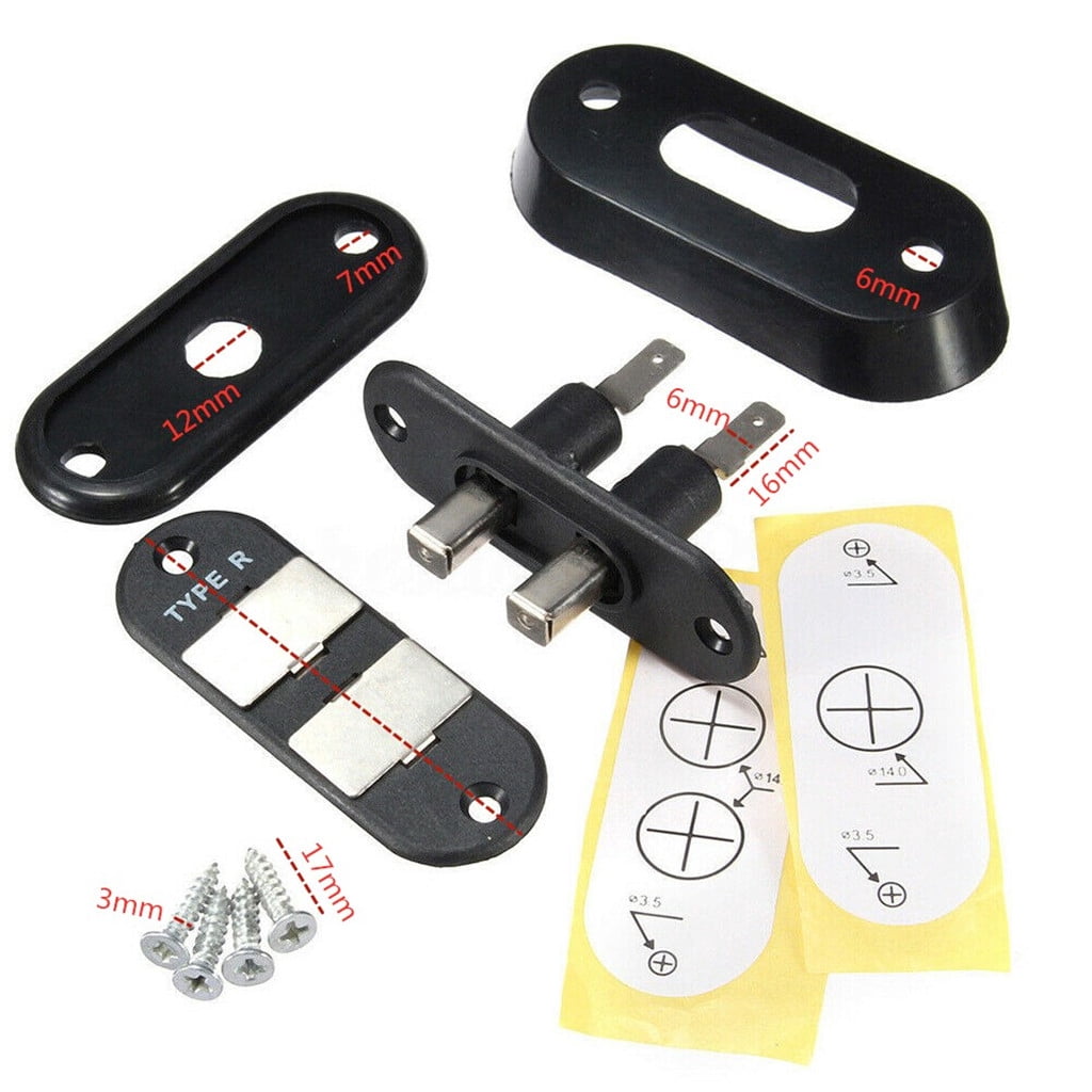P-3 Sliding Door Contact Kit Metal Black Color for Truck Central ...