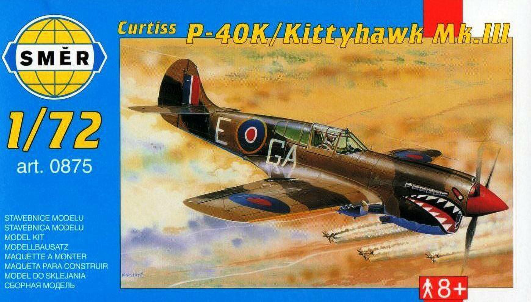 P-40 K Kittyhawk Mk III in RAF, USAAF, USSR (1/72 model kit) - Walmart.com