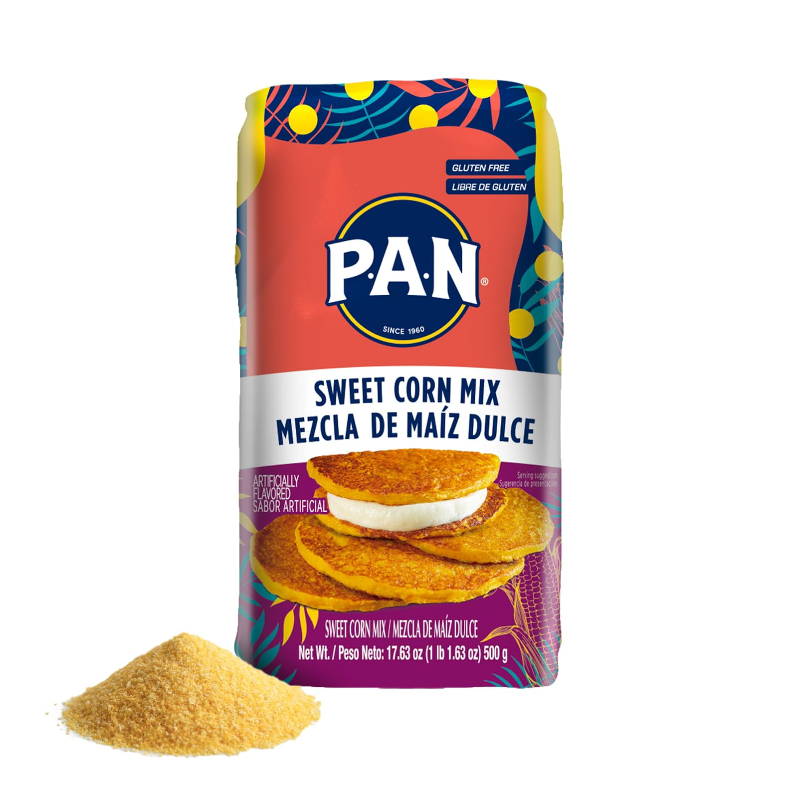 P.A.N. Sweet Corn Mix for Cachapas 1.1 lb Pre-Cooked Cornmeal for Latin ...