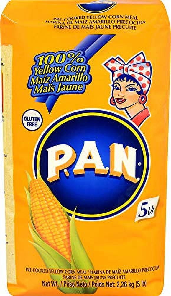 P.A.N. Yellow Corn Meal - Pre-cooked Gluten Free, Kosher Flour for ...