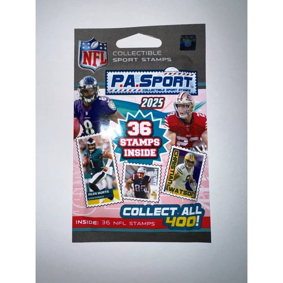 P.A. Sport NFL Series 3 Stamps 36 count Pack - Walmart.com