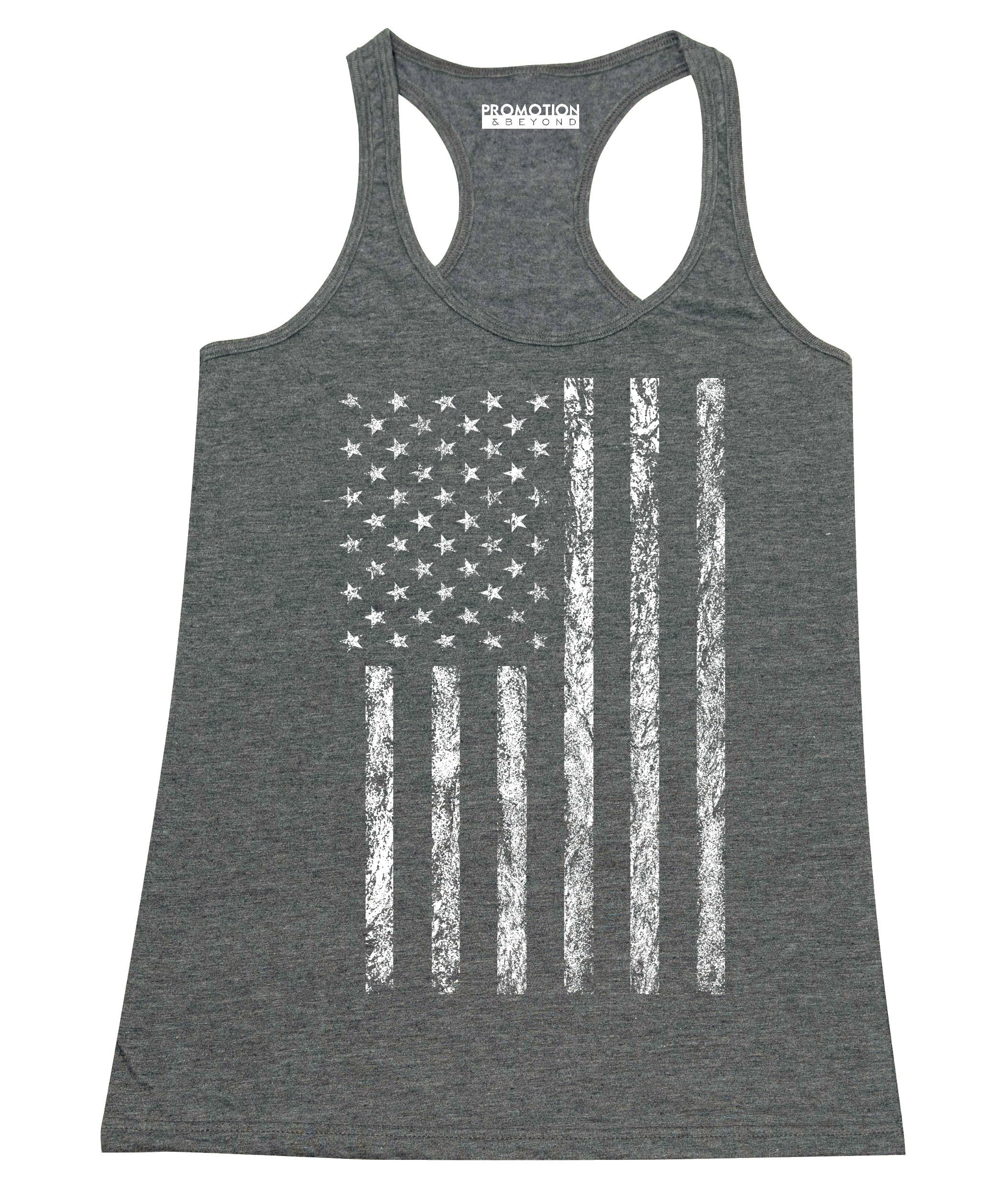 P&B White Distressed USA Flag 4th of July Independence Day Women's Tank ...