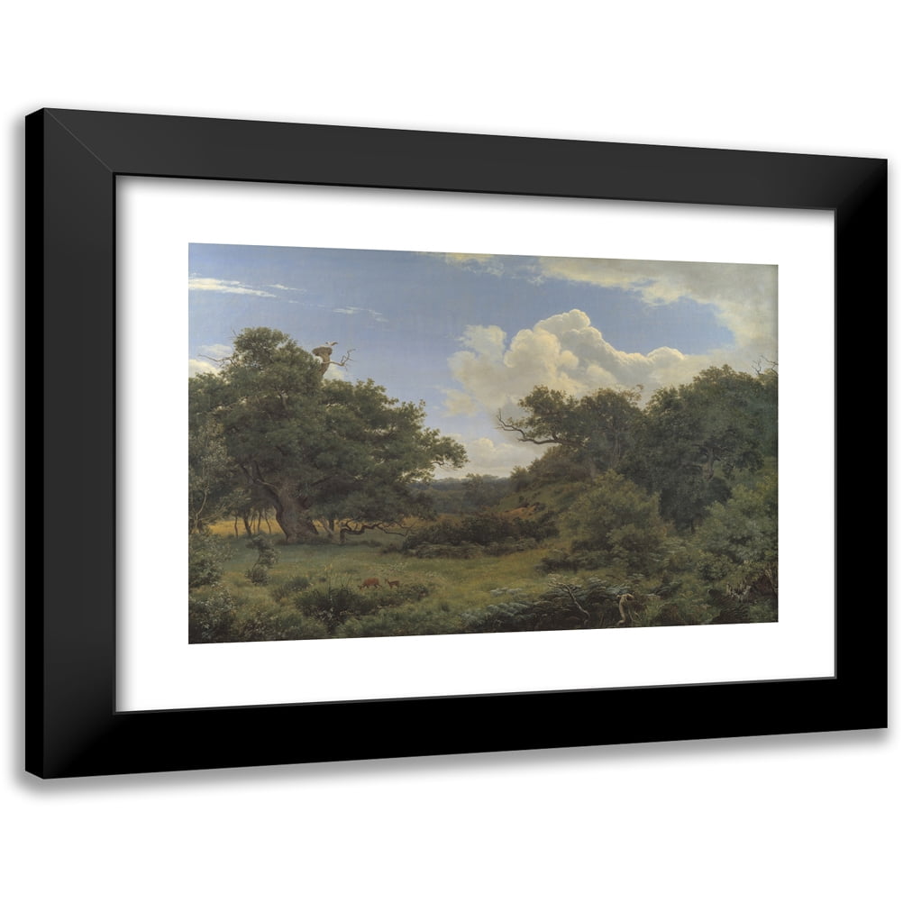 P. C. Skovgaard 14x11 Black Modern Framed Museum Art Print Titled - Oak ...