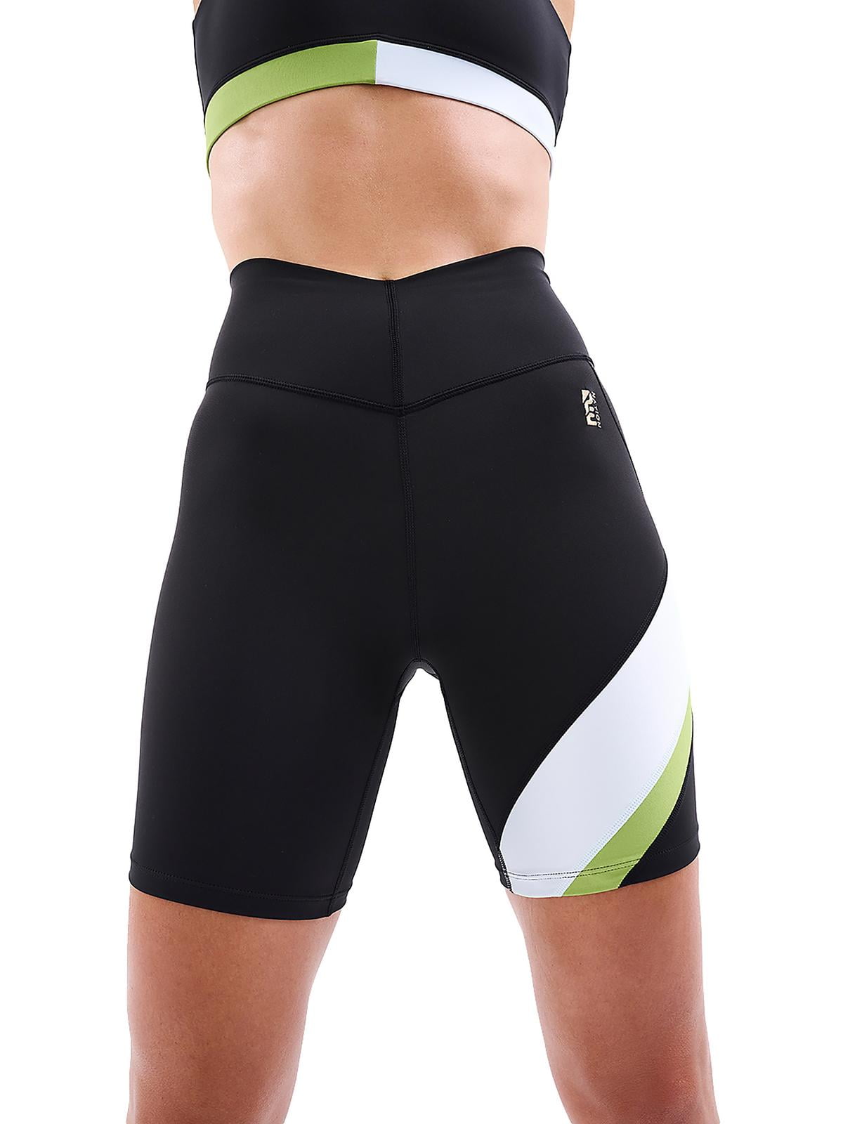 P.E Nation Womens Sprint Time Colorblock Recycled Polyester Bike Short ...