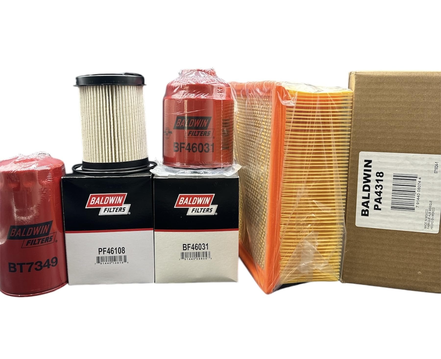 P&F Filter Kit for Dodge Ram 6.7L Diesel Cummins Fuel, Oil, Air, W ...