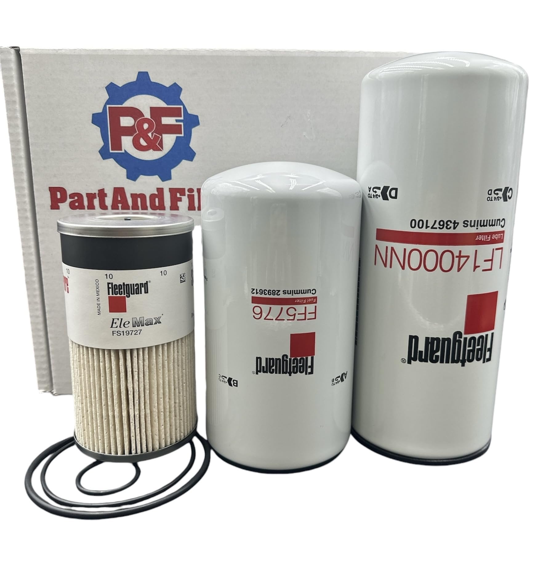P&F Maintenance Filters Kit For Cummins LF14000NN - FF5776 - FS19727 Oil Change - Walmart.com