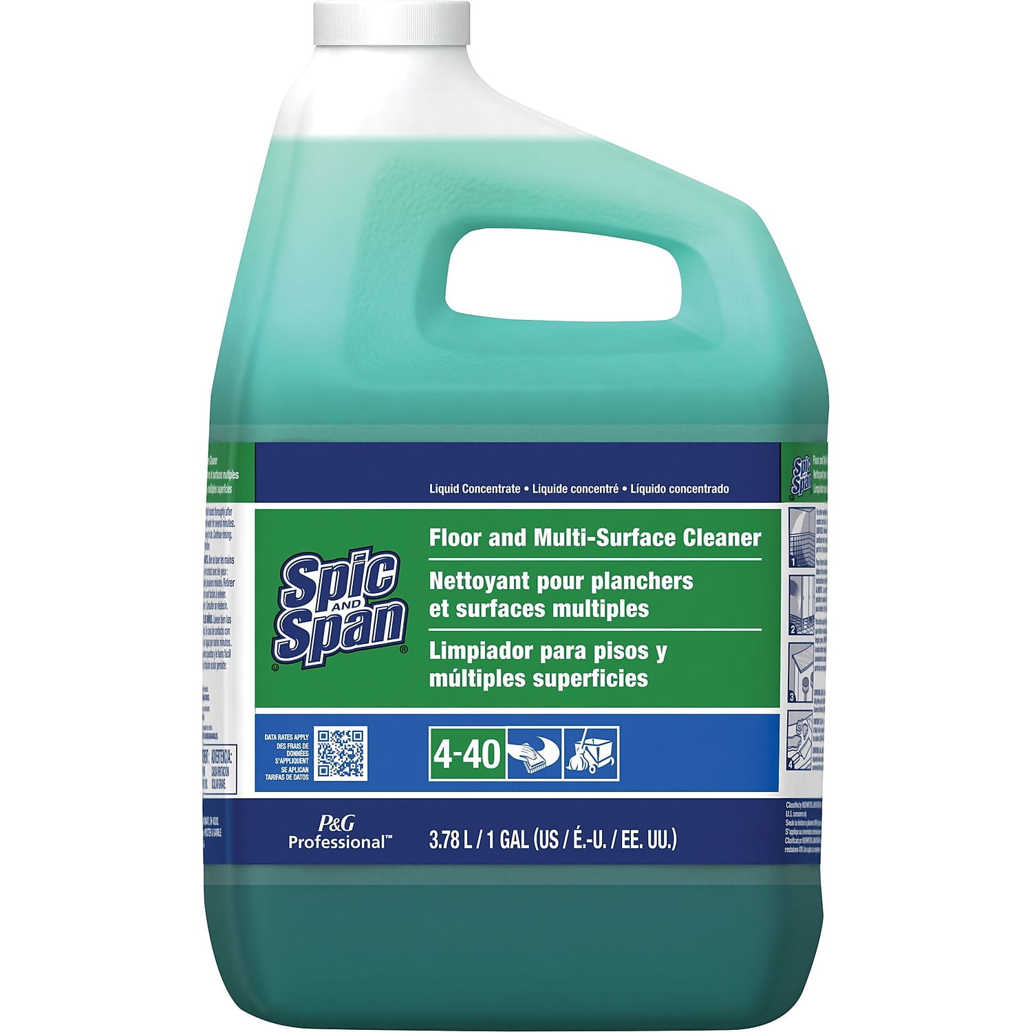 Free Shipping! P&G Spic and Span 02001 Floor Cleaner, Liquid Solution ...