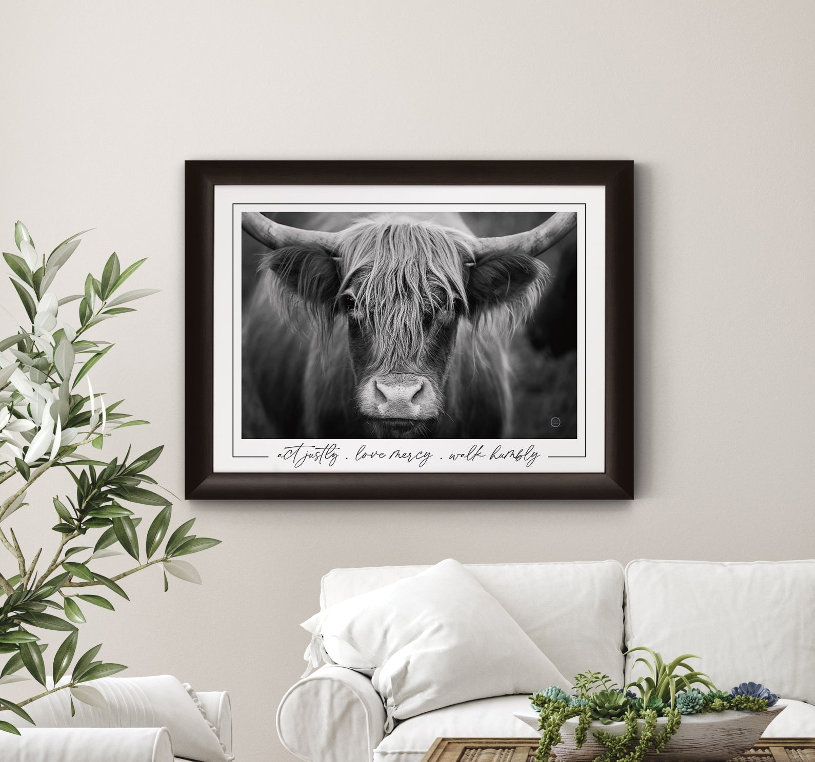 P. Graham Dunn Act Justly Love Mercy Walk Humbly Framed Art, Pantry ...