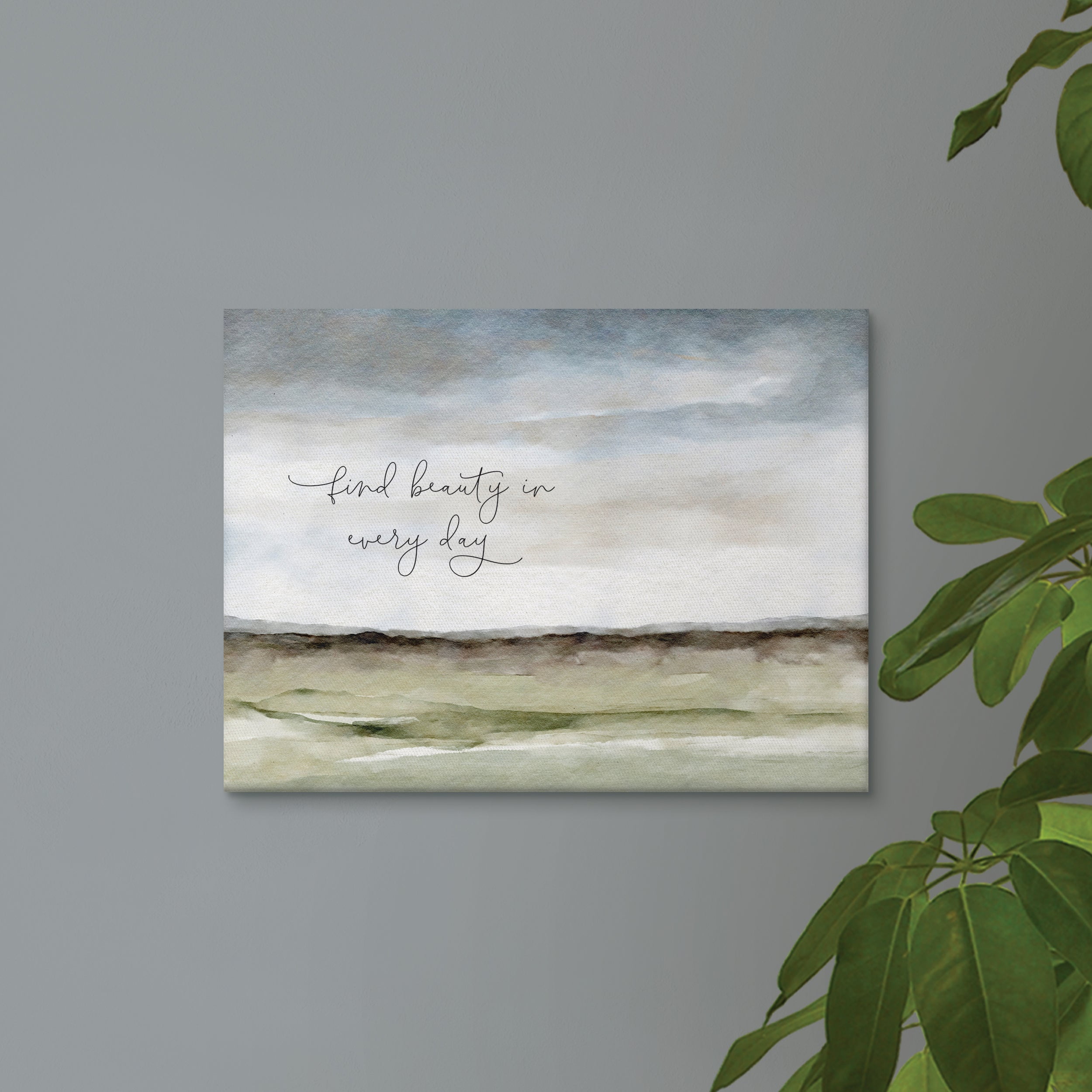 P. Graham Dunn Find Beauty In Every Day Watercolor Canvas Print, Living ...