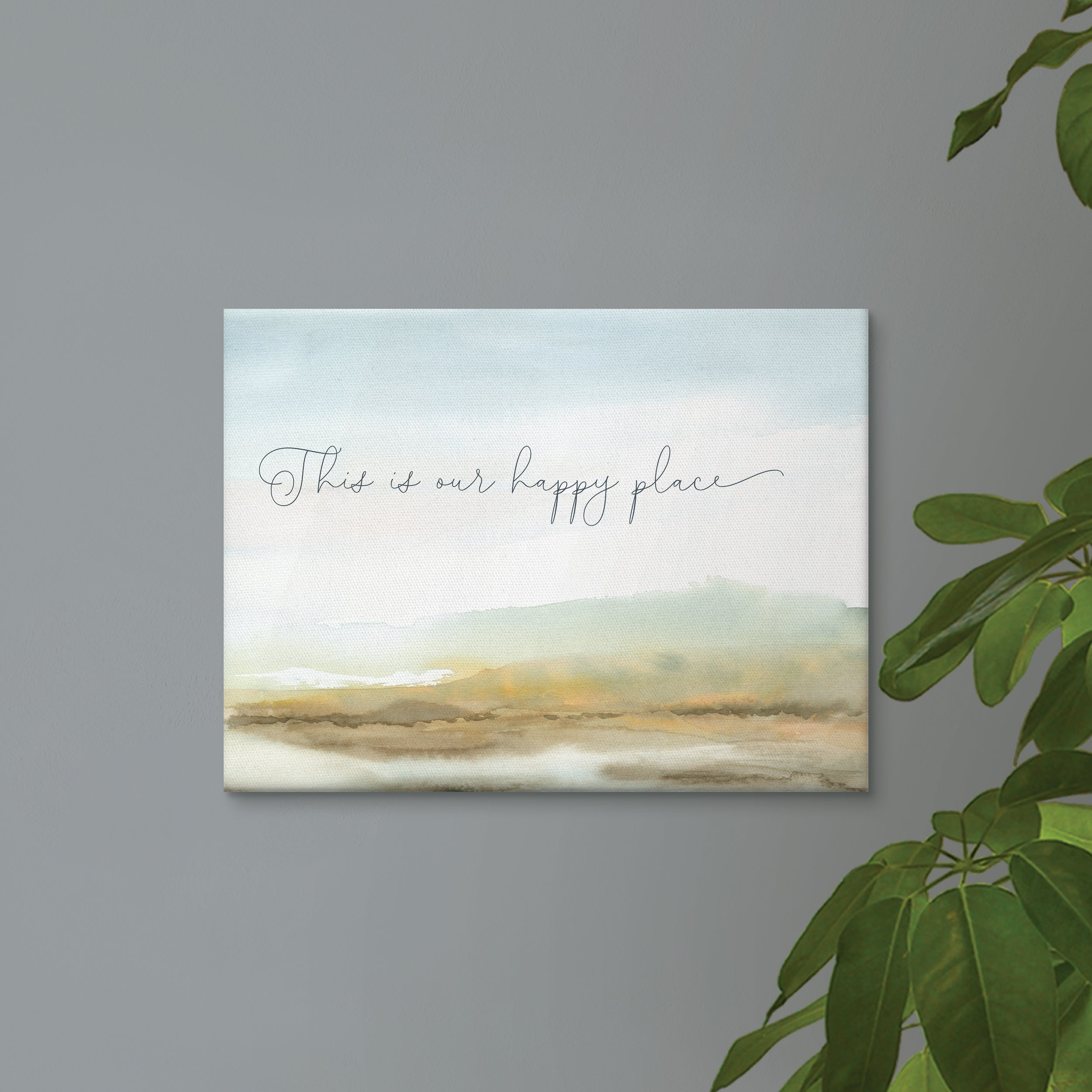 P. Graham Dunn This Is Our Happy Place Watercolor Canvas Print ...