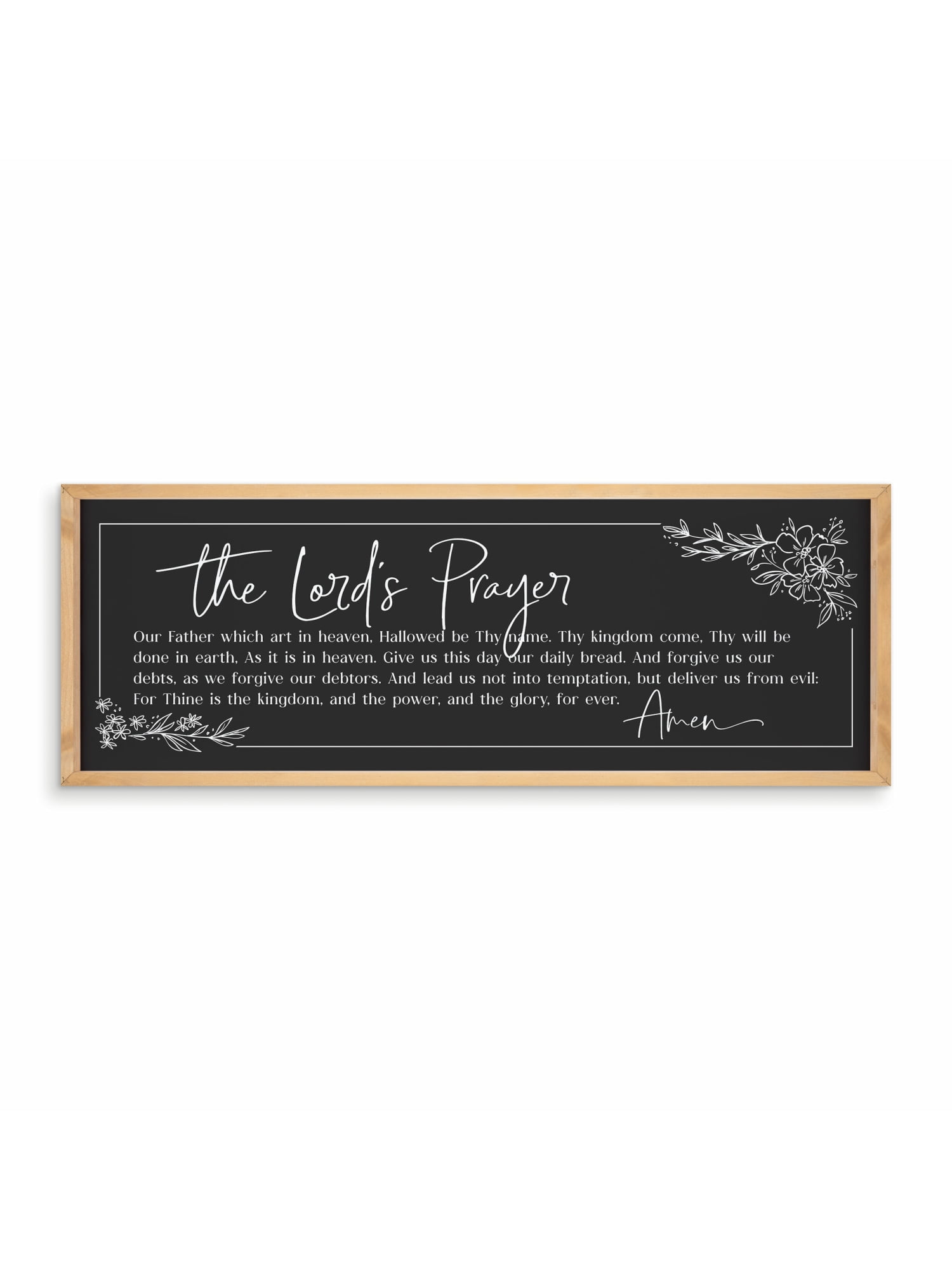 P. Graham Dunn The Lord's Prayer Pine Wood Framed Art, Laundry Room ...