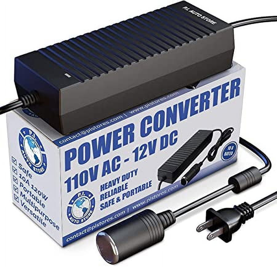 P.I. Stores 12V 2-Prong Power Adapter with Overload Protection ...
