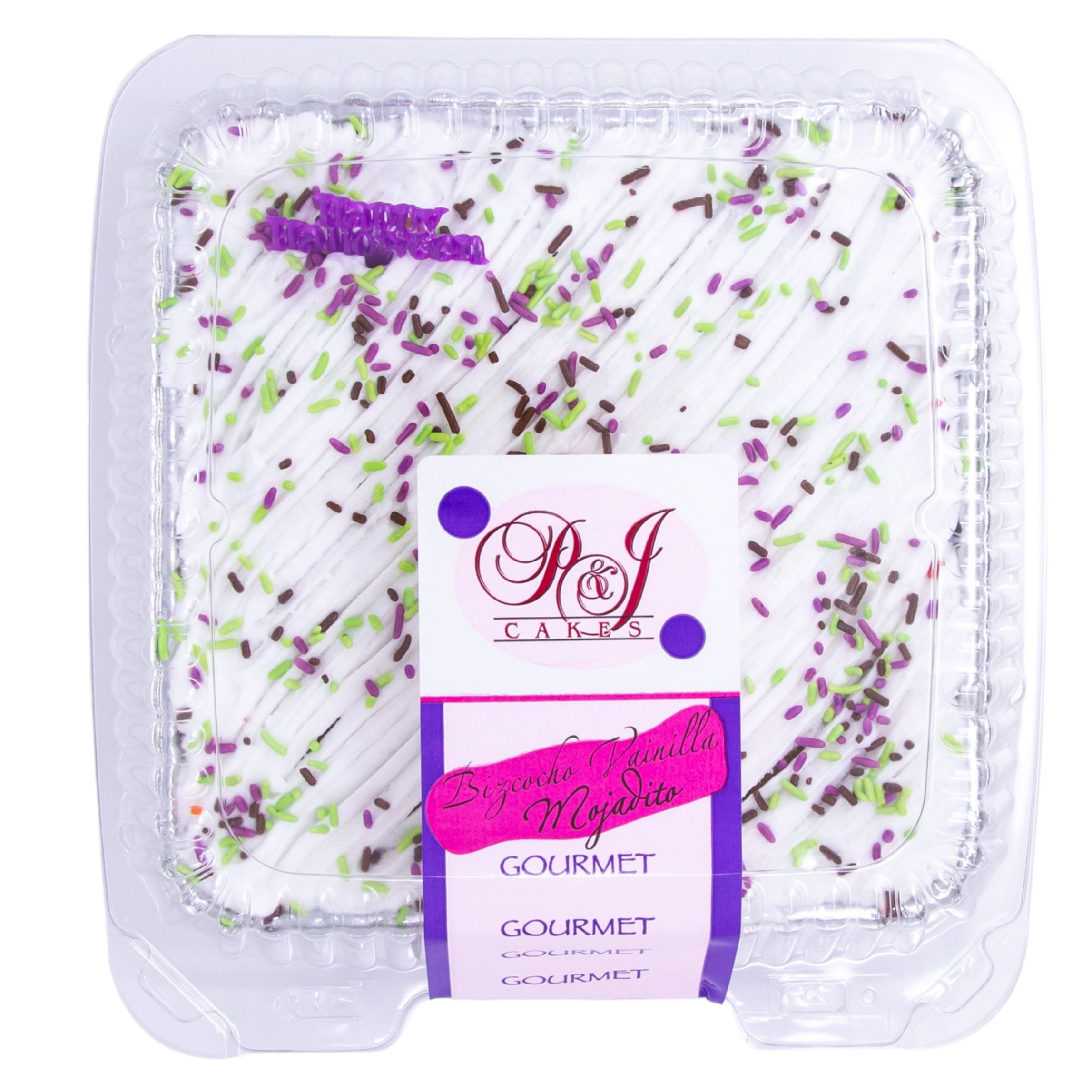 P&J Cakes, Gourmet, Moist Vanilla Cake, Vanilla Frosting, Shelf Stable ...