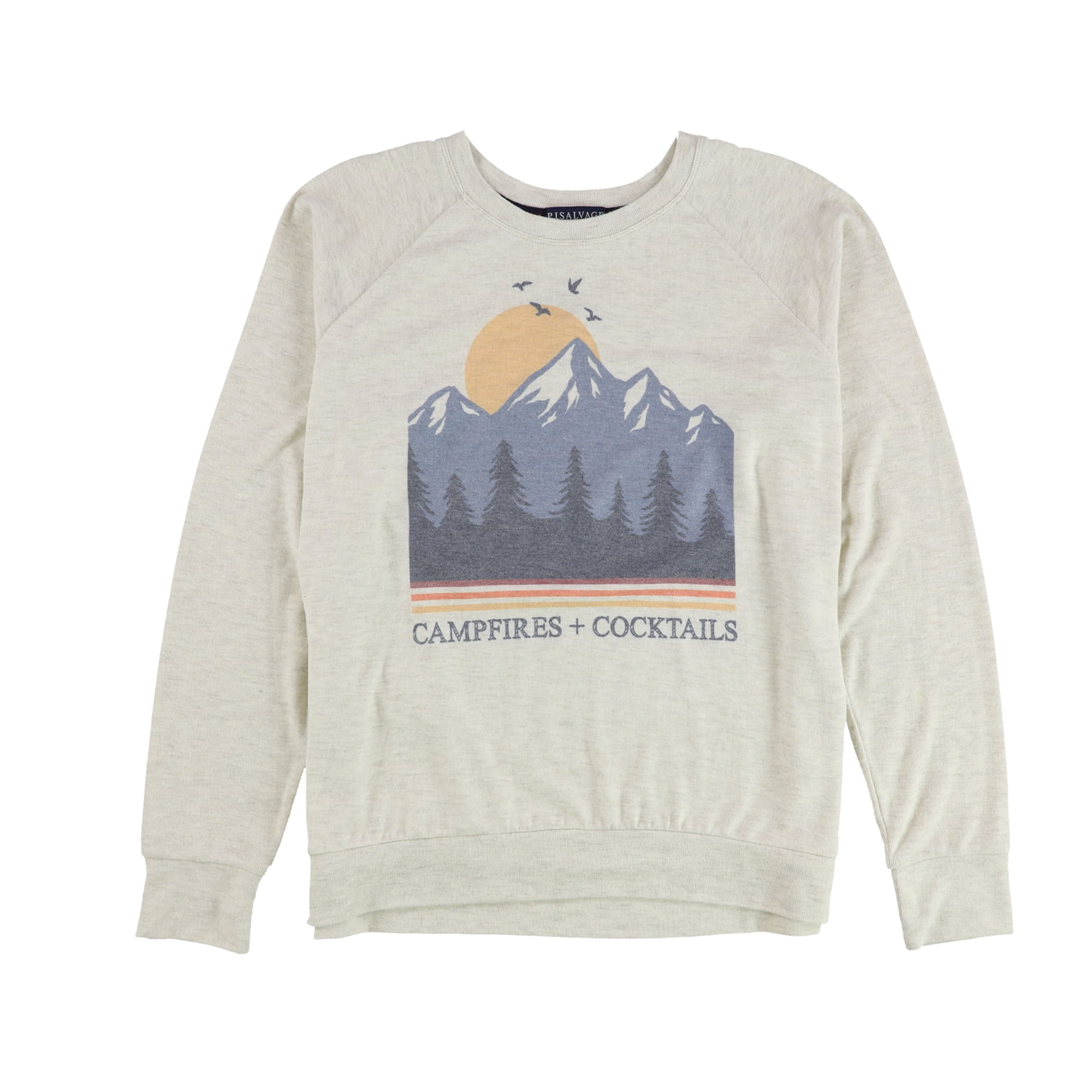 P.J. Salvage Womens Campfires + Cocktails Pajama Sweater, Beige, Small ...