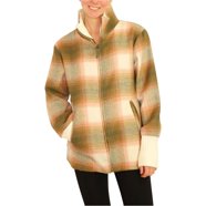 White Mark Women's Plaid Sherpa Shacket Jacket - Walmart.com