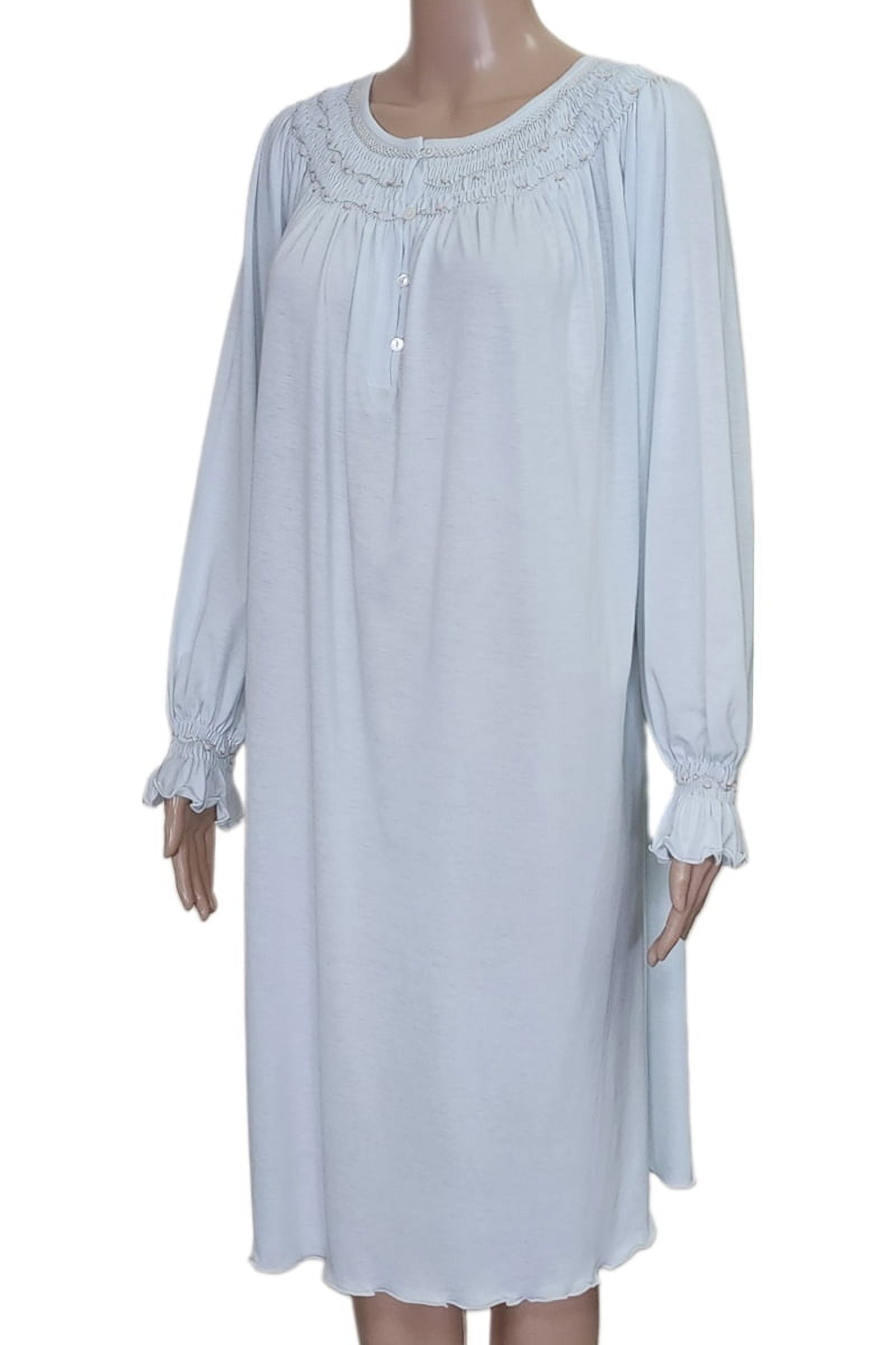 P.Jamas Heirlooms Lillian Long Sleeved Short Gown LILLIAN - Walmart.com
