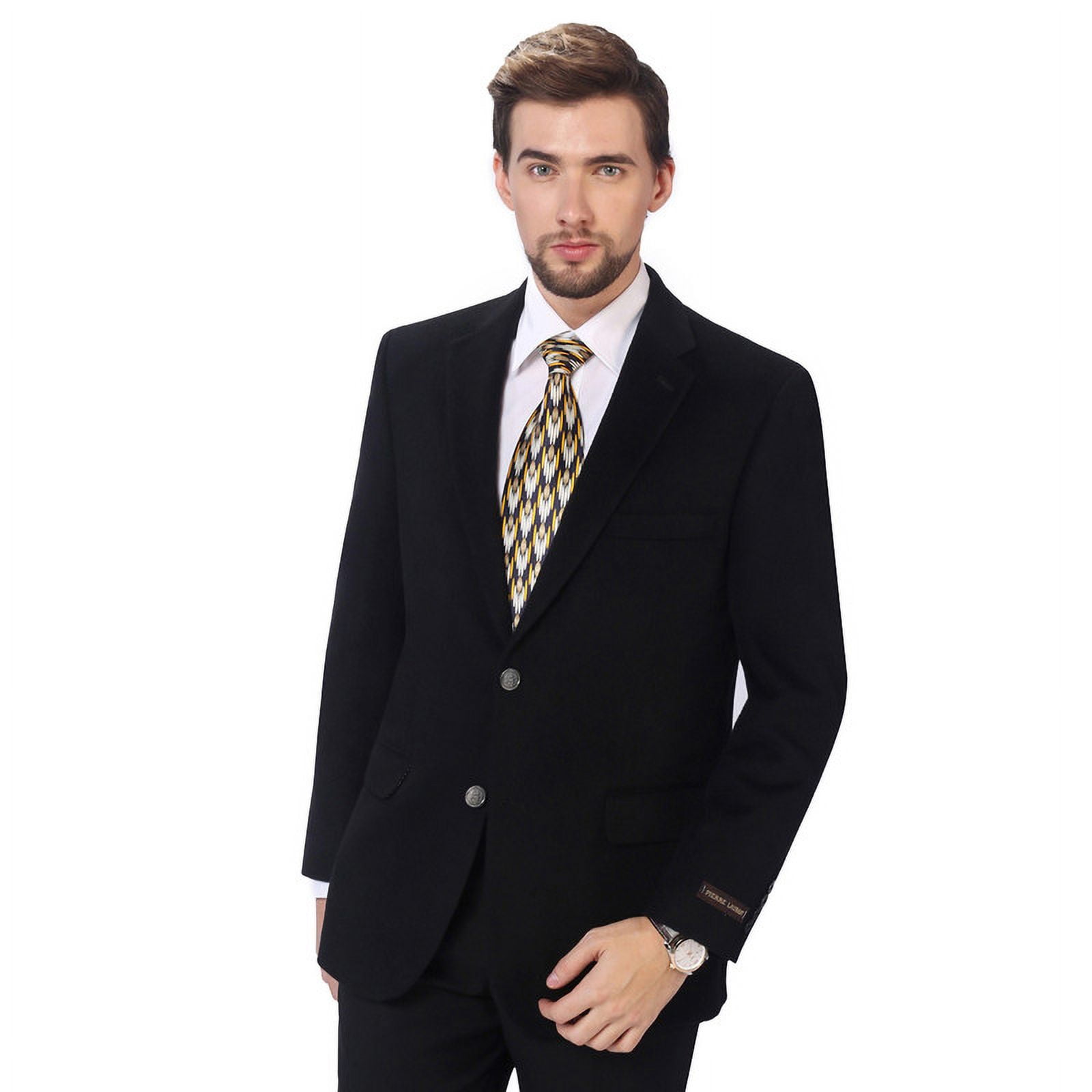 P&L Men's Blazer Premium Wool Blend Business Dress Suit Jacket ...