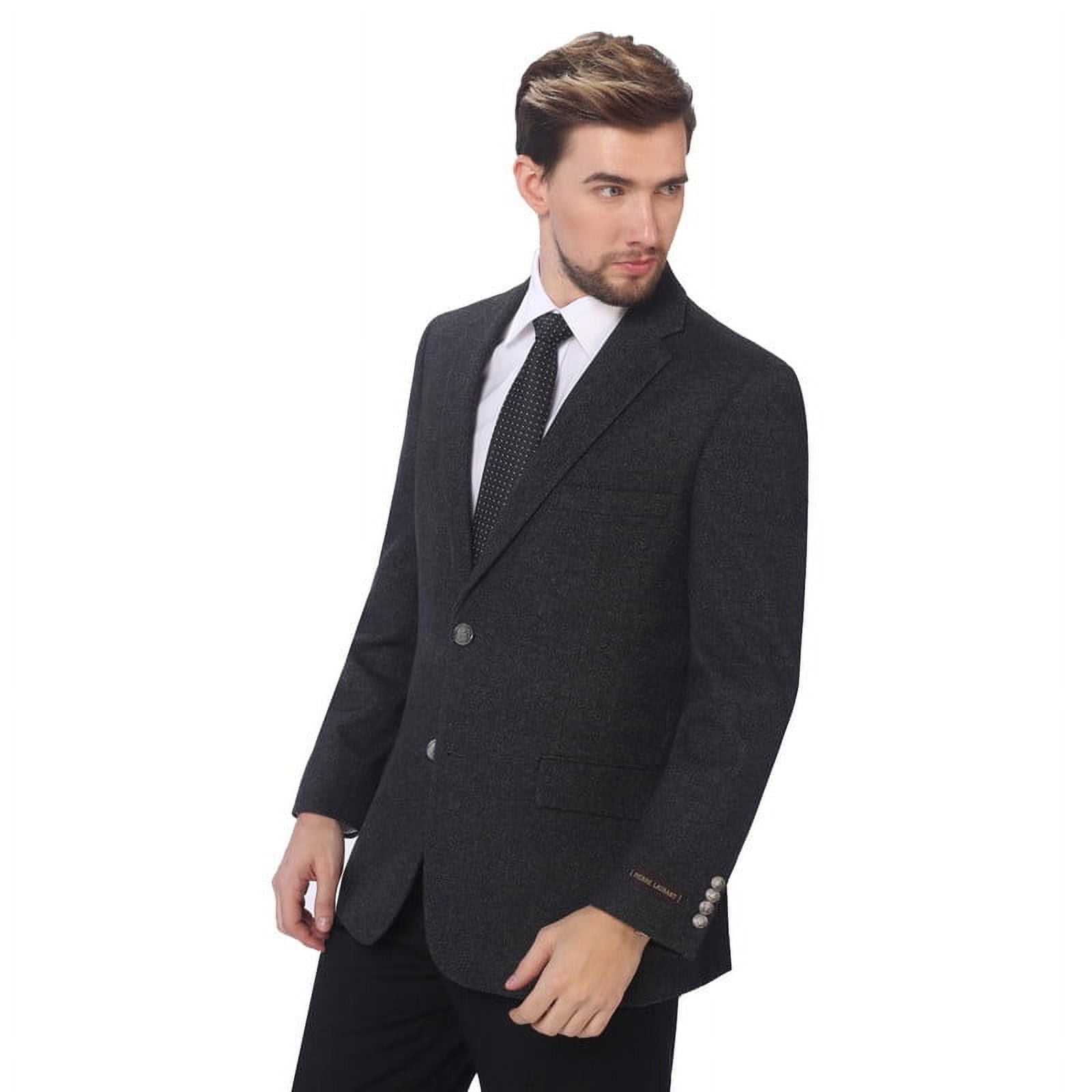 P&L Men's Blazer Premium Wool Blend Business Dress Suit Jacket ...