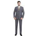 Pandl Mens Slim Fit Suit 2 Piece Business Wedding Prom Tux Blazer And Pants