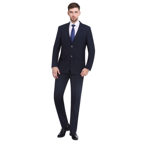P&L Men's Slim Fit Suit, 2 Piece, Business & Wedding Wear, Prom Tux ...