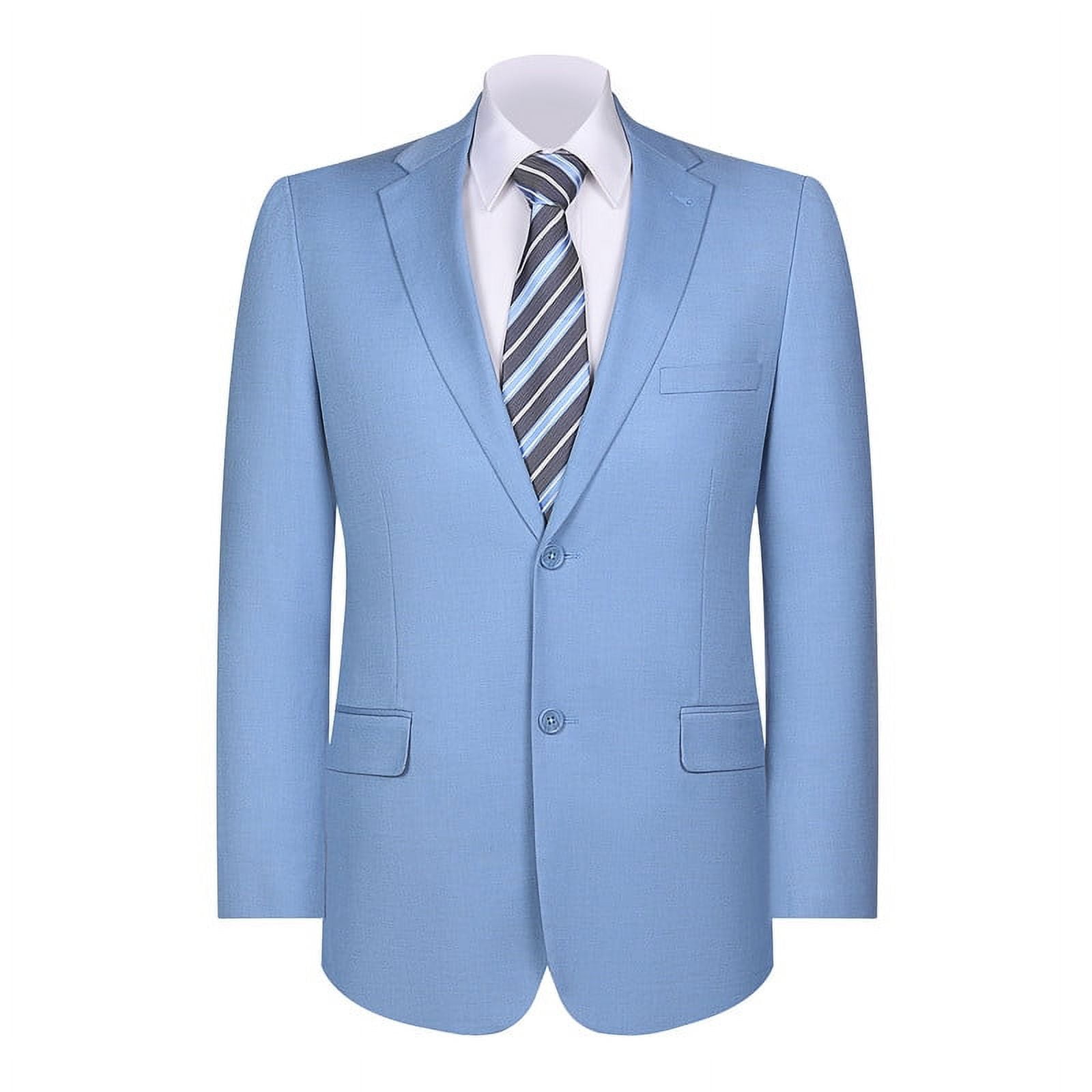 P&L Mens Blazer Classic Fit Sport Coat Two Buttons Lightweight Suit ...