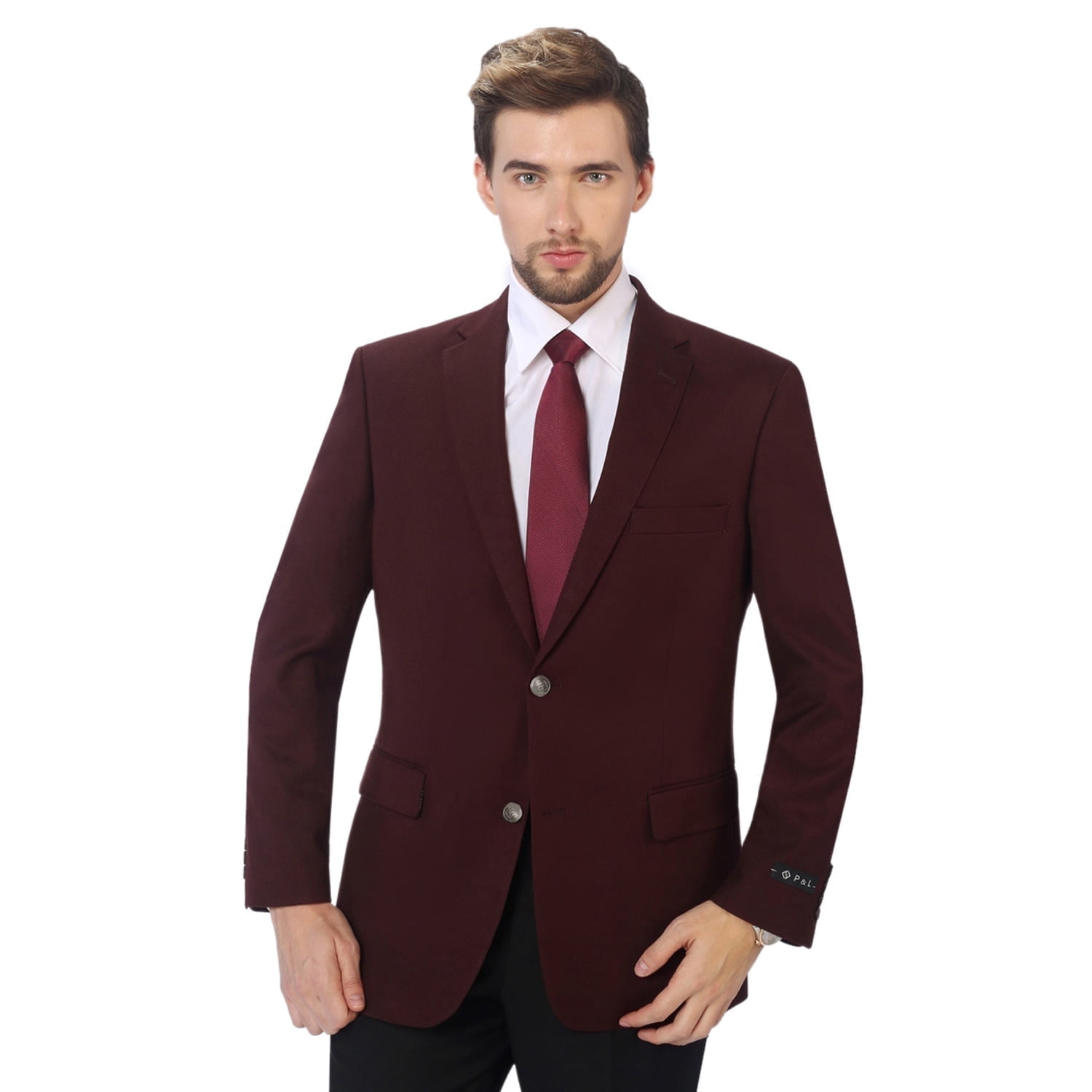 P&L Men's Blazer Jacket, Classic Fit, 2-Button, Notch Lapel, Breathable ...