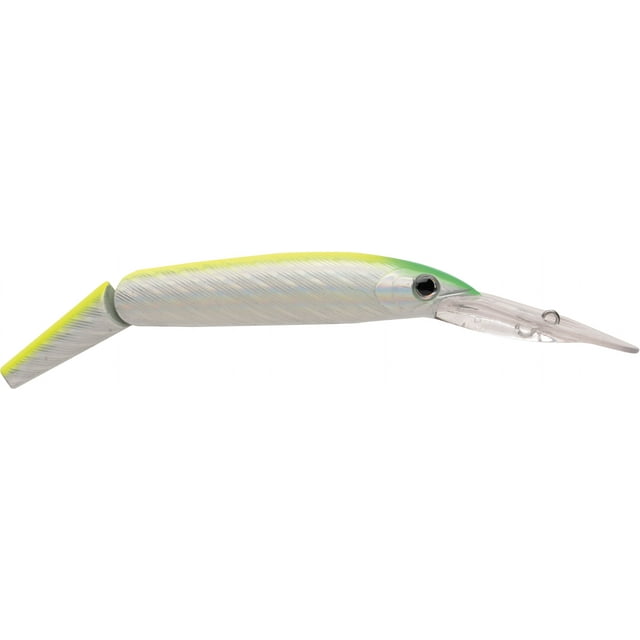 P-Line Predator Minnow Universal Hard Fishing Bait, Chartreuse Silver ...
