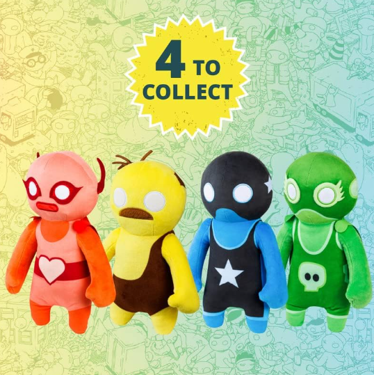 P.M.I. Gang Beasts Plush Buddies - Blue Wrestler - 12 Inch Plush Toys ...