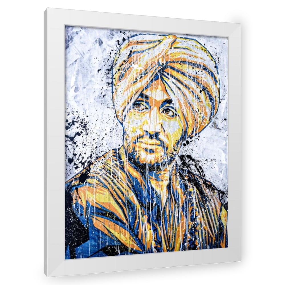 P Muir 11x14 White Modern Wood Framed Wall Art Titled - Surjit ...