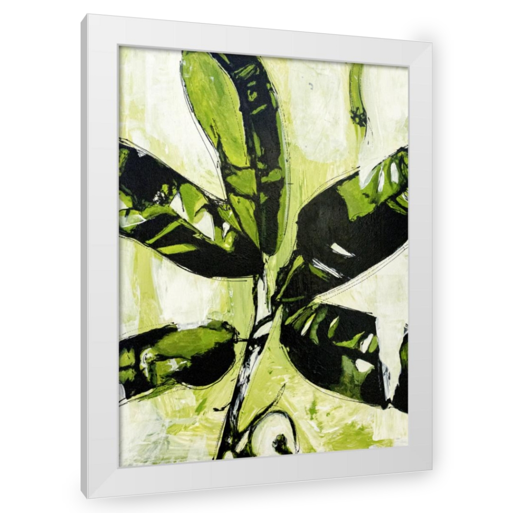 P Muir 11x14 White Modern Wood Framed Wall Art Titled - Tranquil ...
