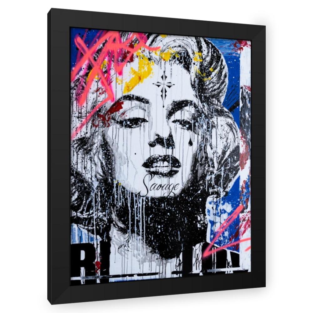P Muir 15x18 Black Modern Wood Framed Wall Art Titled Blue Savage