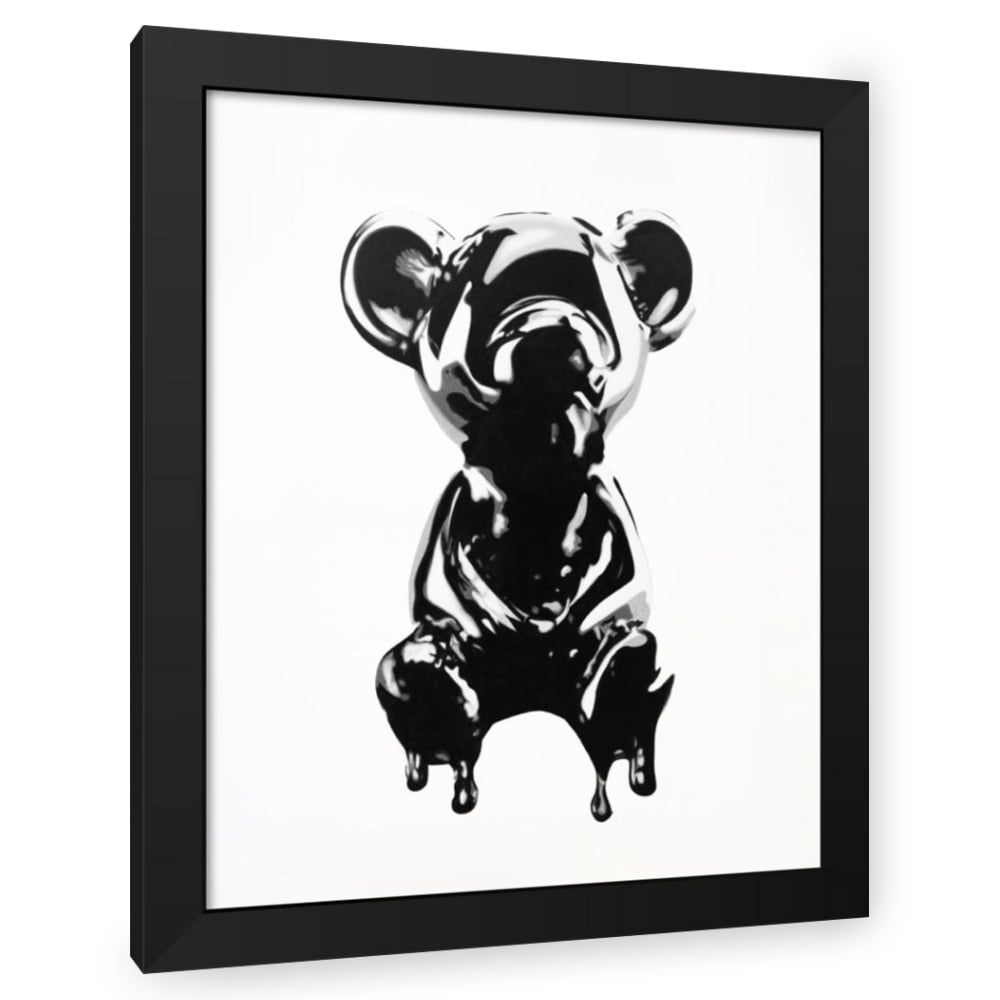 P Muir 15x18 Black Modern Wood Framed Wall Art Titled - Chrome Bear ...
