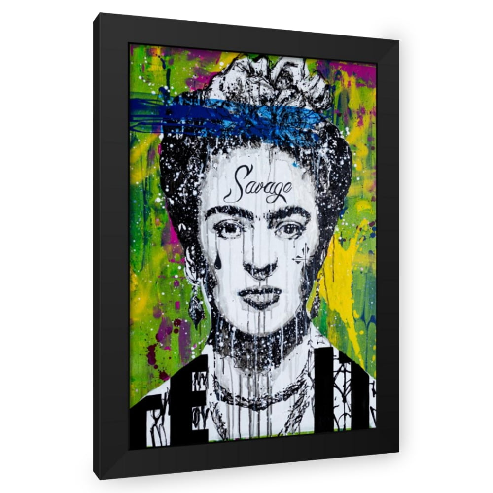 P Muir 17x24 Black Modern Wood Framed Wall Art Titled - Savage Frida ...