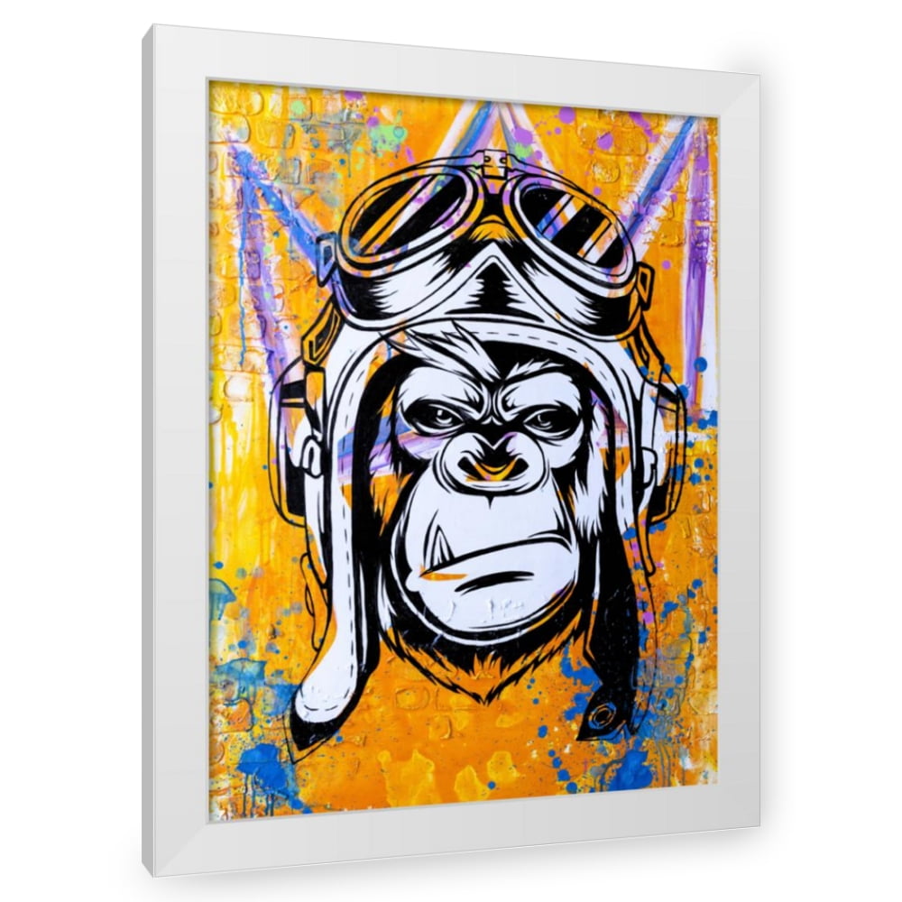 P Muir 19x24 White Modern Wood Framed Wall Art Titled - Aviator ...
