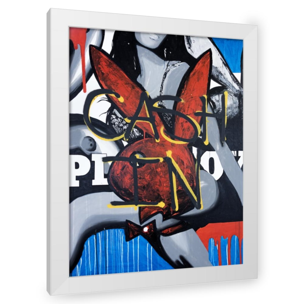 P Muir 19x24 White Modern Wood Framed Wall Art Titled - Cash In ...