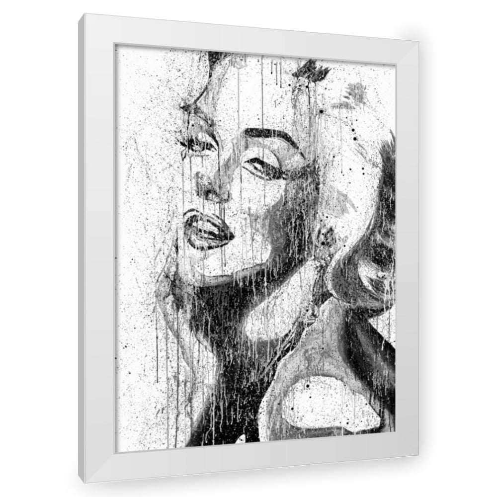 P Muir 19x24 White Modern Wood Framed Wall Art Titled - Marilyn ...