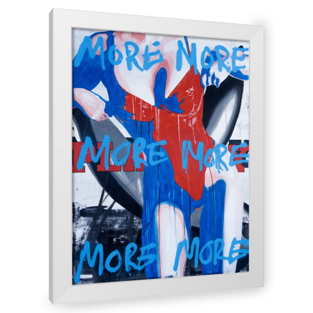 P Muir 19x24 White Modern Wood Framed Wall Art Titled - More - Walmart.com