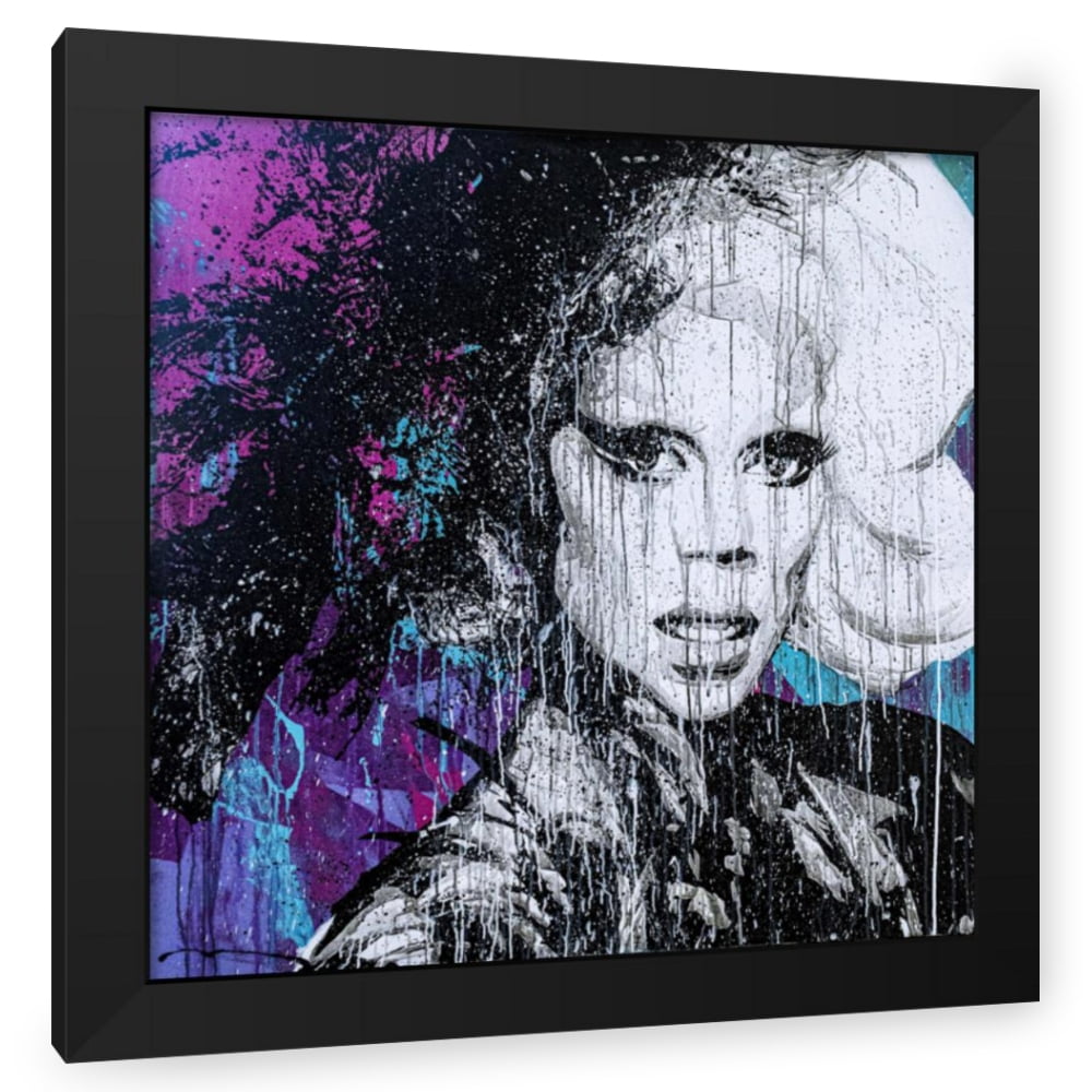 P Muir 20x20 Black Modern Wood Framed Wall Art Titled Rupaul