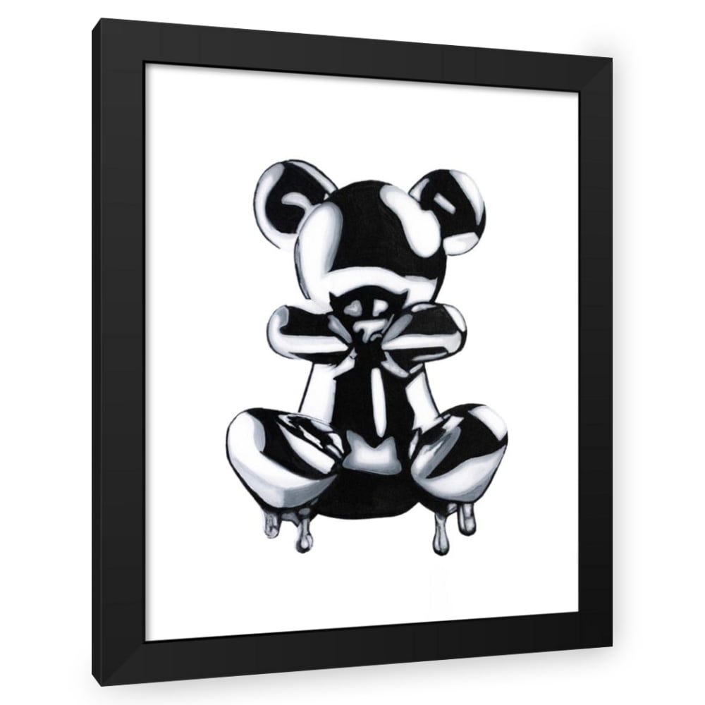 P Muir 20x24 Black Modern Wood Framed Wall Art Titled - Bear Hug ...