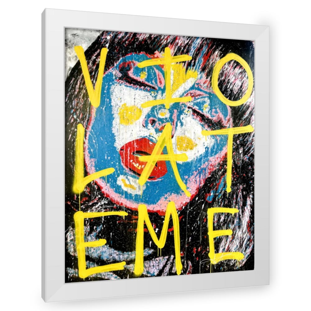 P Muir 20x24 White Modern Wood Framed Wall Art Titled - Well What Was ...