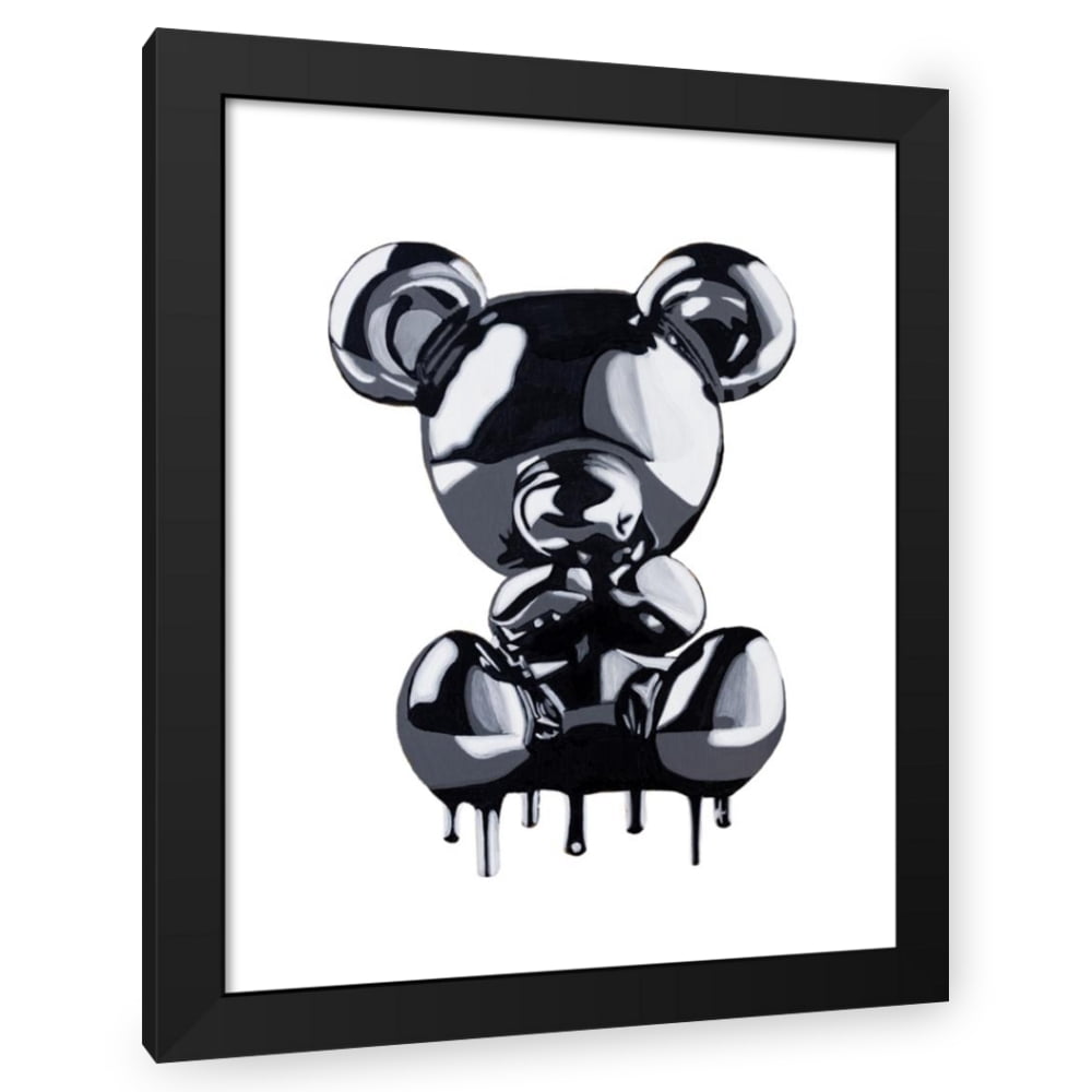 P Muir 26x32 Black Modern Wood Framed Wall Art Titled - Drippy Bear ...