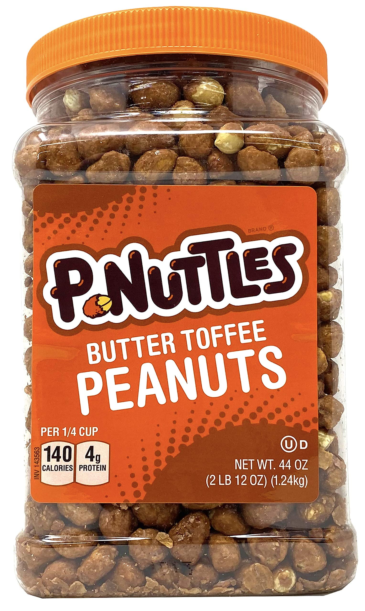 P-Nuttles Butter Toffee Covered MSF2 Peanuts,Sweet Salty Snack, Toffee ...