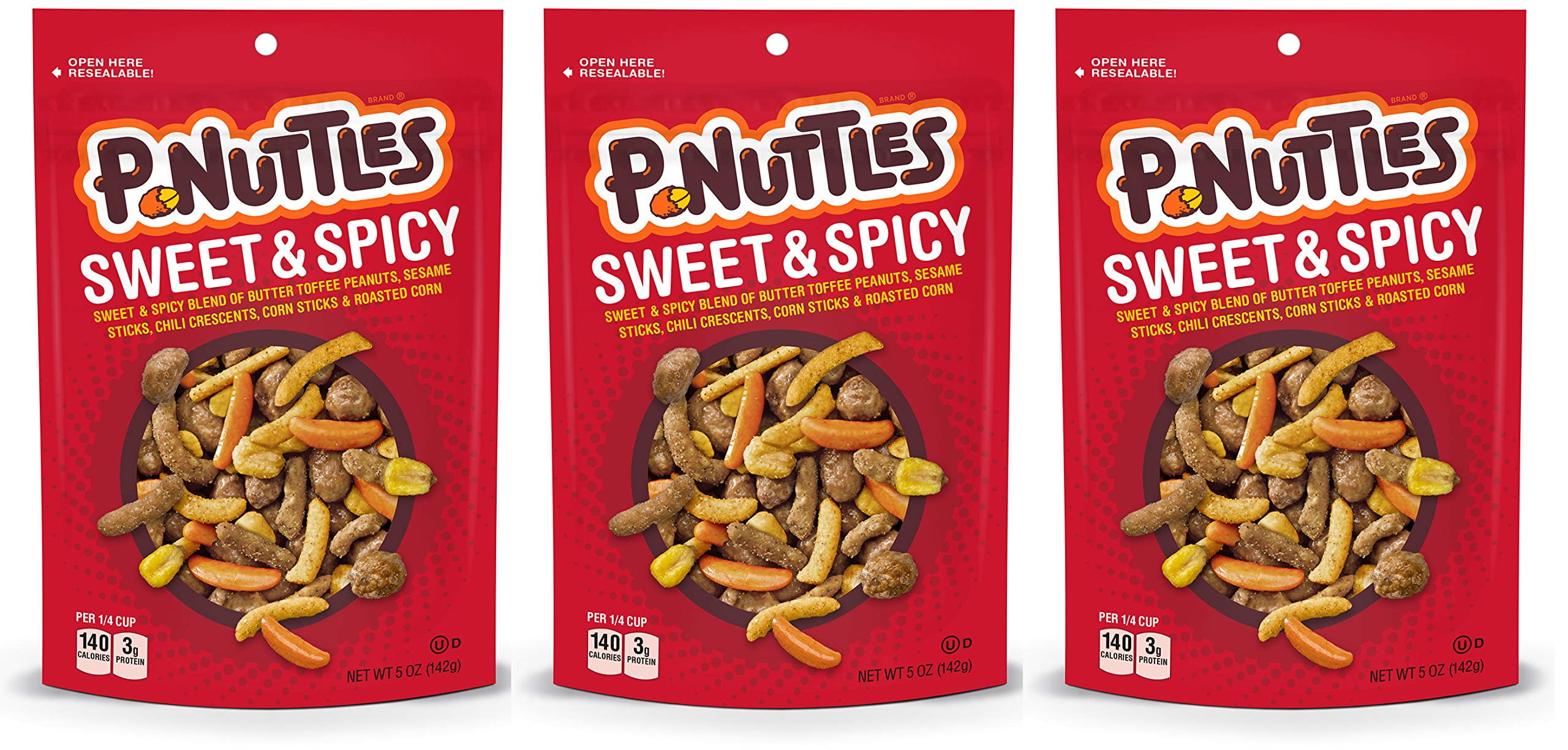 P-Nuttles Sweet & Spicy IRF13 Butter Toffee Peanuts - Resealable ...