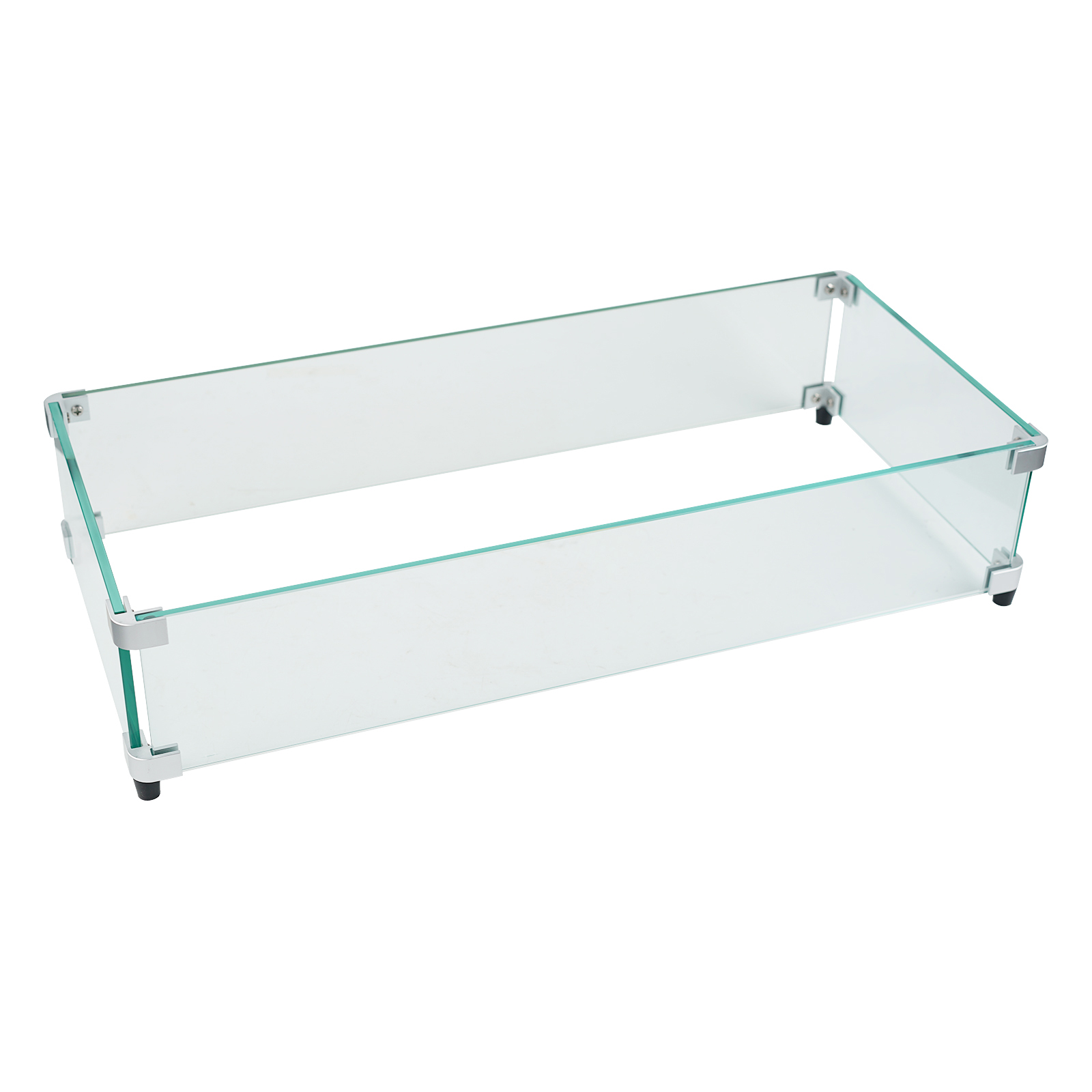 Fire Sense Tempered Glass Wind Guard for Rectangle LPG Fire Pits ...